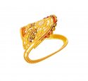 22K Gold Vanki Ring - RiLg18441 - 22K Gold Ring designed in a South ...