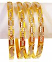 22kt Gold Rhodium Bangles (12 PC) - Ba2t20090 - US$ 5,911 - 22kt Gold ...