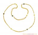 Gold Indian Chain (Floral designs) - ChLo9463 - 22Kt Gold Ladies Chain ...