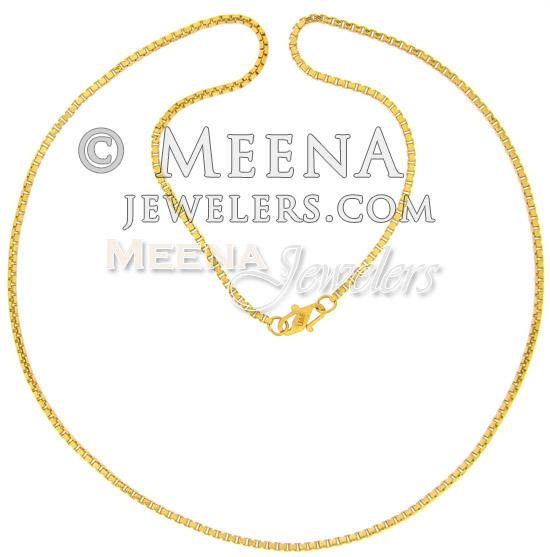 22 Kt Gold Fancy Chain - ChPl593 - 22 Kt Gold Chain