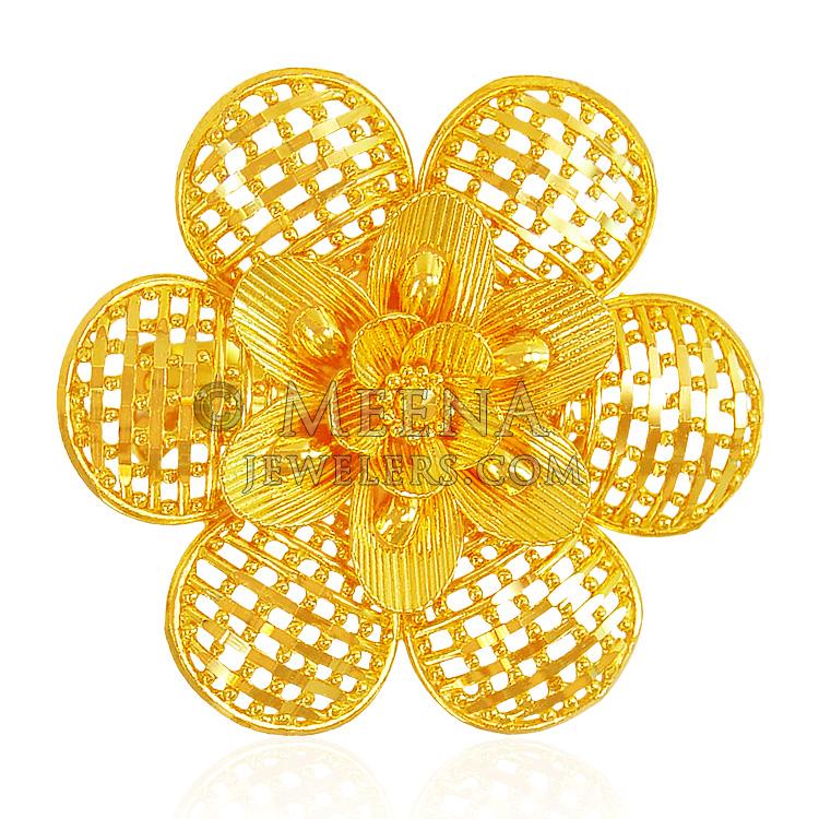 22K Gold Adjustable Ladies Ring (CUSTOM ORDER) - Rilg20888 - 22Kt Gold ...