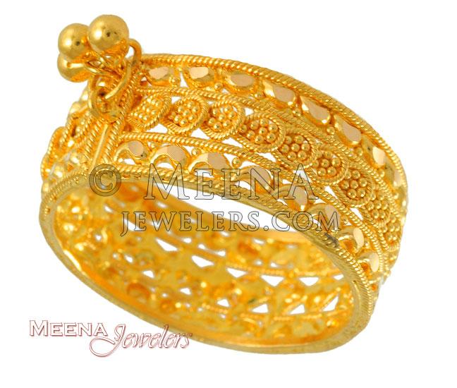 22Kt Gold Indian Handmade Band - RiLg3692 - 22Kt Gold Indian Handmade ...