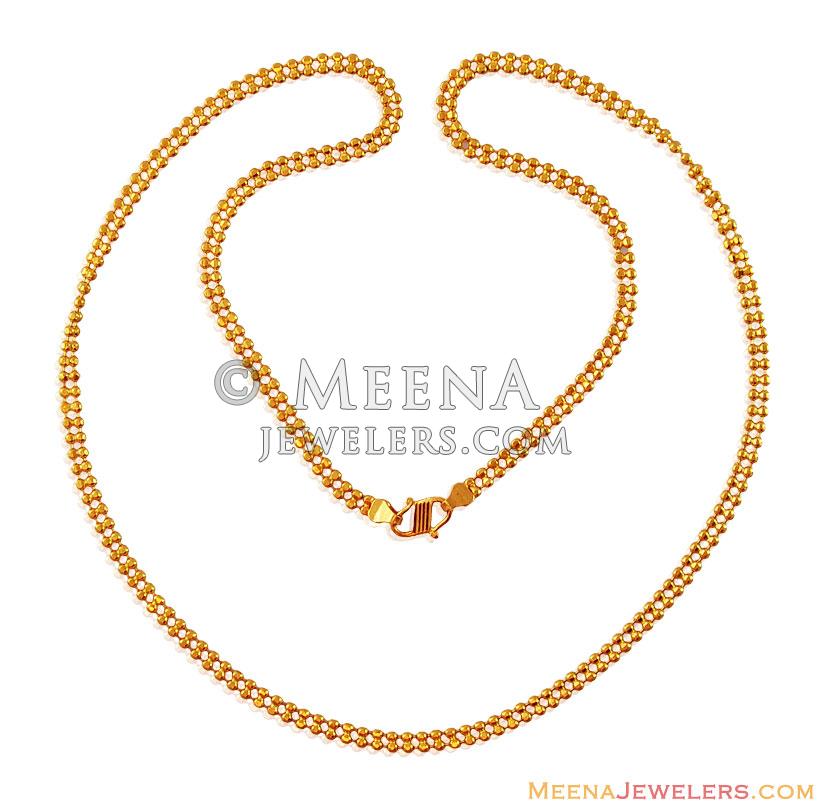 22K Gold Chain (23 Inches) - ChLo17037 - US$ 2,219 - 22K Gold chain ...