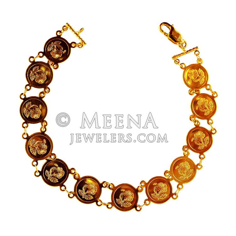 22 Karat Gold Ginni Bracelet - brla20671 - 22K Gold bracelet for ladies ...