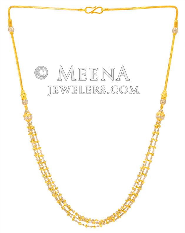 22KT Gold Fancy Chain - ChFc23857 - US$ 1,678 - 22Kt Gold designer ...