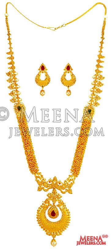 22 Kt Diamond Polki Chakri Set - DiNs24845 - US$ 18,749 - 22 kt gold ...