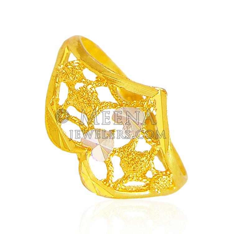 22Kt Gold Ladies Ring - RiLg20439 - 22K Gold Ring for ladies is ...