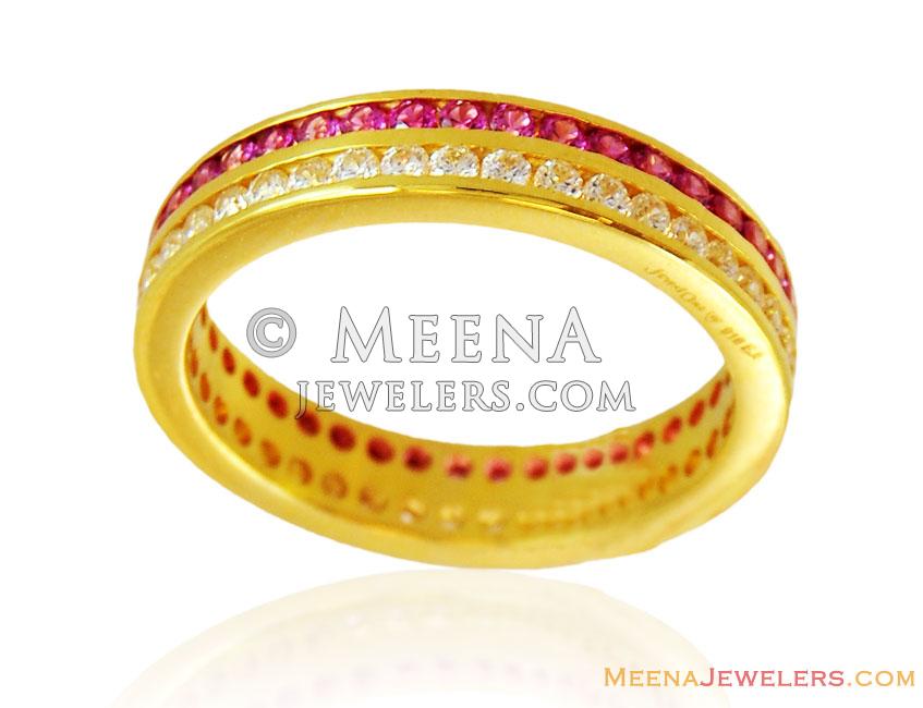 Ladies 22k Signity Eternity Band - RiMs15164 - 22k gold ladies signity ...